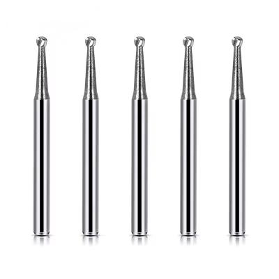 China 10pcs/ Box Medical Polishing Bur Tungsten Dental Carbide Bur Ball Shape Carbide Burs For Denture for sale