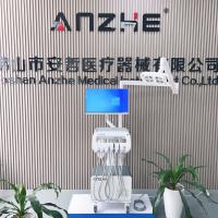 China Mobile Dental Unit Cart Dental Treatment Veterinary Pet Clinic Turbine with Air Compressor and Surgical Light for sale