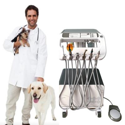 China Veterinary Dental Equipment Pet Tooth Treatment Machine Move At Will Vet Use Pet Dental Treatment Unit With Compressor for sale