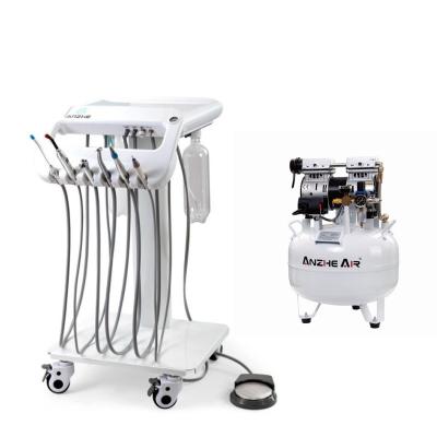 China Wholesale Price Mobile Dental Unit 4 Universal Wheel Dental Mobile Treatment Carts Dental Factory Portable Dental Carts for sale