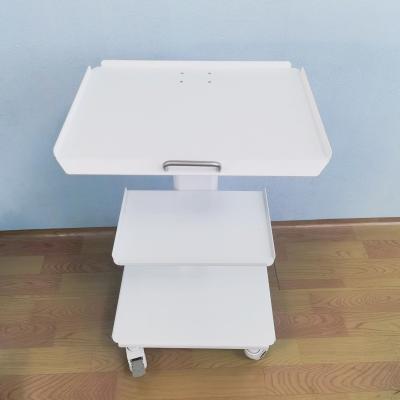 China Mobile Instrument Cart Dental Cart Unit with Brake Caster Built-in Socket Dental Portable Trolley Cart for sale
