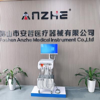 China 550W Mobile Dental Cart with 38DB Noise and 0.8Mpa Pressure Portable Dental Unit for sale