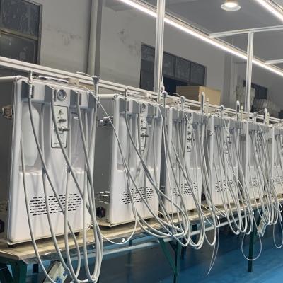 China Dental Mobile Cart Portable Dental Unit With 550W Air Compressor Move at Will Mobile Dental Turbine Unit for sale