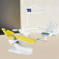 China Top Mounted Dental Chair Unit with Teeth Whitening Function Operation Light Luxury PU Leather Dental Treatment Unit for sale