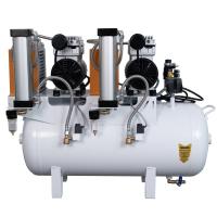 China Dental Air Compressor with Dryer Silent Oil Free Air Compressor 65L 1700W for 4 Dental Units Chair for sale