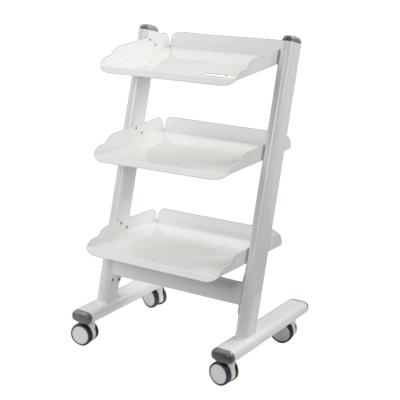 China Hot Sale Dental Equipment Stainless Steel Medical Trolley Cart 4 Universal Wheels Mobile Dental Cart for sale