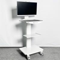 China Oral Scanner Mobile Nursing Cart White Color Mobile Dental Trolley With Power Outlet Multi-Function Mobile Lab Cart for sale
