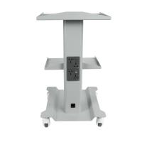 China Beauty Salon Three Layer Cart Dental Clinic Hospital Mobile Trolley Custom Design Accept Yellow Color Dental Mobile Cart for sale