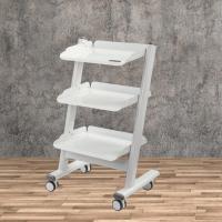 China Simple Durable Dental Mobile Cart Stainless Steel Dental Trolley Beauty Salon Use 3 Layers Dental Cart for sale