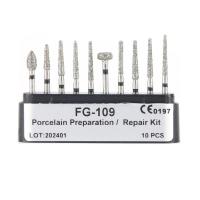 China Hot Supply Dental Diamond Bur Set Finishing Cavity Prepartion Kit Factory Directly High Speed Drill Bur for sale