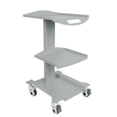 China Dental Clinic Cabinet Dental Clinic Mobile Trolley Cart With Three Layer Tray Medical Furniture Mobile Cart for sale