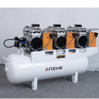 China 3.5HP Oil Free Dental Air Compressor With Air Dryer 3 Motor Low Noise 65dB Air Compressor For Medical Use for sale