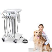 China Vet Clinic Mobile Animal Teeth Treatment Unit Veterinary Equipment Dental Delivery Unit Pet Dental Cart for sale