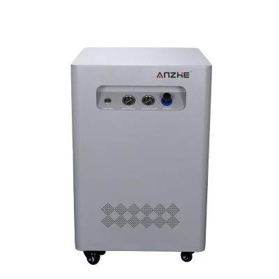 China ISO Approved Dental Compressor Portable Oil Free Air Compressor with Silent Cabinet Gery Color Silent Compressor with Box for sale