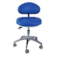 China Swivel Lift Dentist Stool Micro Fiber Leather Seat Rotary Dental Clinic Chair Backrest Adjustable Dental Assistant Chair for sale
