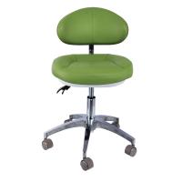 China Swivel Lift Dentist Stool Micro Fiber Leather Seat Rotary Dental Clinic Chair Backrest Adjustable Dental Assistant Chair for sale