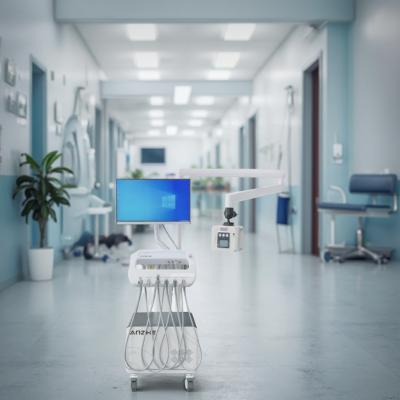 China Hot Sell Dental Treatment Machine with Compressor Dental Clinic Equipment Mobile Dental Delivery Cart for sale