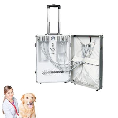 China Hand Held Vet Dental Equipment Pets Teeth Treatment Suitcase Animal Teeth Care Veterinary Mobile Dental Treatment Unit for sale