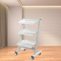 China Light Weight Dental Clinic Tool Cart 3 Layer Metal Dental Equipment Trolley with Socket Medical Instrument Cart for sale