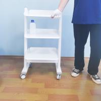China Light Weight Dental Clinic Tool Cart 3 Layer Metal Dental Equipment Trolley with Socket Medical Instrument Cart for sale