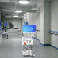 China Foshan Anzhe Factory Dental Delivery Unit Popular Design Dental Operation Tray 220V Europe Standard Mobile Dental Cart for sale
