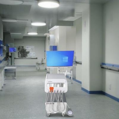 China Foshan Anzhe Factory Dental Delivery Unit Popular Design Dental Operation Tray 220V Europe Standard Mobile Dental Cart for sale