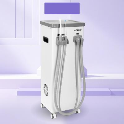 China Mobile Dental Suction Unit With Dirty Water Tank Automatic Drainage Dental Saliva Ejector Suction 800L Per Min Suction Machine for sale