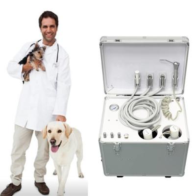 China Mobile Cart Dental Treatment Unit Portable Pet Dental Turbine Unit Customizable Dental Unit Portable with Saliva Ejector for sale