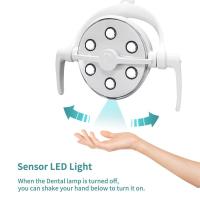 China 6 Bulb LED Dental Shadowless Light Oral Surgery and Examination Light for Dental Clinics Dental Chair Surgical Lamp for sale
