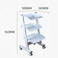China Hospital Dental Metal Tool Cart 3 Layer Dental Mobile Cart Tools Beauty Salon Storage Trolley for sale