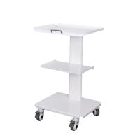 China Stainless steel dental clinic trolley cart mobile carts unit built-in socket dental instrument trolley for sale