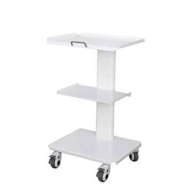 China Stainless steel dental clinic trolley cart mobile carts unit built-in socket dental instrument trolley for sale