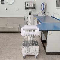 China Foshan Anzhe Factory Mobile Dental Cart with air Compressor 220V Dental Delivery Unit Dental Clinic Functional Equipment for sale