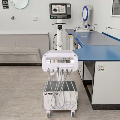 China Foshan Anzhe Factory Mobile Dental Cart with air Compressor 220V Dental Delivery Unit Dental Clinic Functional Equipment for sale