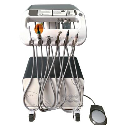 China New Mini Mobile Dental Unit with Air Compressor Portable Dental Therapy Cart for Clinics Homes Mobile Vet Dental Unit for sale