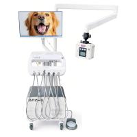 China Factory Direct Veterinary Pet Dental Mobile Trolley with X-Ray Unit Portable Vet Dental Treatment Cart OEM Dental Trolley for sale
