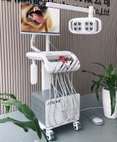 China All-in-One Pet Dental Treatment Machine Mobile Veterinary Dental Unit with LED Lamp PC Mobile Vet Dental Cart for Dog Oral Care for sale