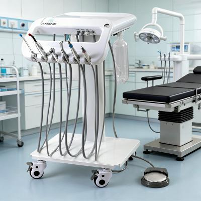 China Portable Vet Dental Machine with 550W Power 10L Stainless Air Tank and 38DB Noise Level for Mobile Dental Therapy for sale