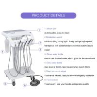 China Veterinary Dental Trolley Pet Dental Treatment Cart Portable Vet Dental Unit for Dog and Cat Teeth Cleaning Equipment for sale