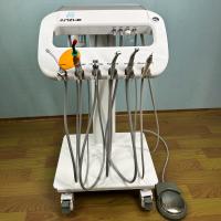 China Lightweight Mobile Dental Unit with 4 Wheels Portable Dental Treatment Cart with Compressor Suction System Dental Clinic Equipment for sale