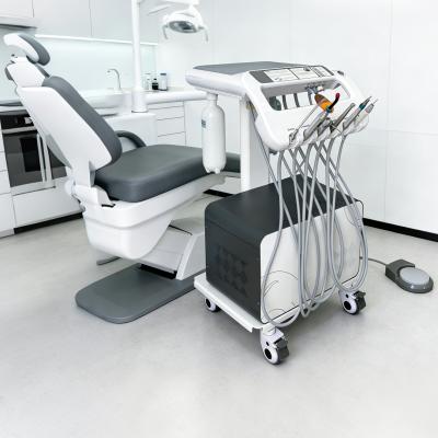 China Portable Dental Turbine Unit with Air Compressor Mobile Dental Trolley Full Set Dental Cart for Clinic Portable Dental Unit Equipment for sale