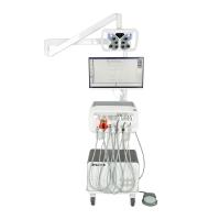 China Portable Mobile Dental Unit with LED Light Multi Function Dental Treatment Trolley Cart for Clinic for sale