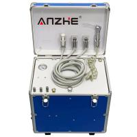 China Mini Luggage Portable Dental Unit with Air Compressor Mobile Dental Turbine Unit Full Set Portable Dental Clinic Equipment for sale