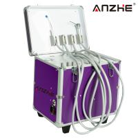 China Mini Luggage Portable Dental Unit with Air Compressor Mobile Dental Turbine Unit Full Set Portable Dental Clinic Equipment for sale