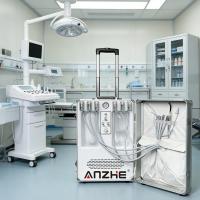 China CE Approved Portable Veterinary Dental Unit Mobile Pet Dental Clinic Equipment with Air Compressor Full Set Dental Turbine Unit for sale