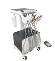 China 550W Mobile Dental Delivery Unit with 0.8Mpa Pressure and 38DB Noise Compact Dental Cart for Veterinary Use for sale
