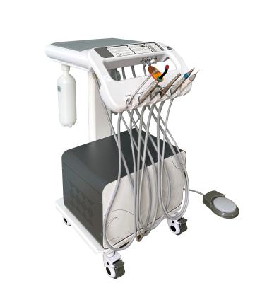 China 550W Mobile Dental Delivery Unit with 0.8Mpa Pressure and 38DB Noise Compact Dental Cart for Veterinary Use for sale