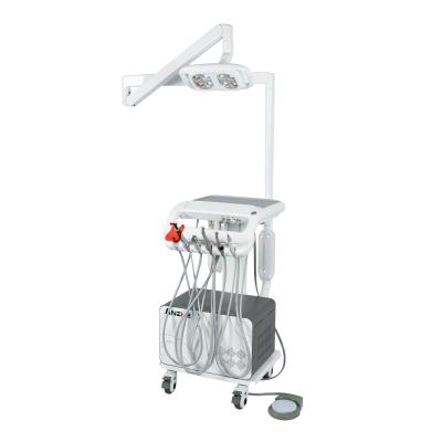 China Foshan Mobile Dental Unit with Lamp 550W Portable Dental Cart for Clinic and Hospital for sale