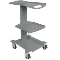 China Stainless Steel Dental Mobile Cart with 3 Layer Storage and Lockable Wheels for Hospital Use for sale