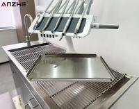 China Stainless Steel Veterinary Dental Treatment Table with LED Surgical Light and 550W Power for Animal Clinics for sale